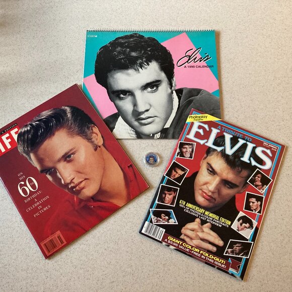 Accents | Elvis Presley Magazines Calendar Coin Bundle Euc | Poshmark